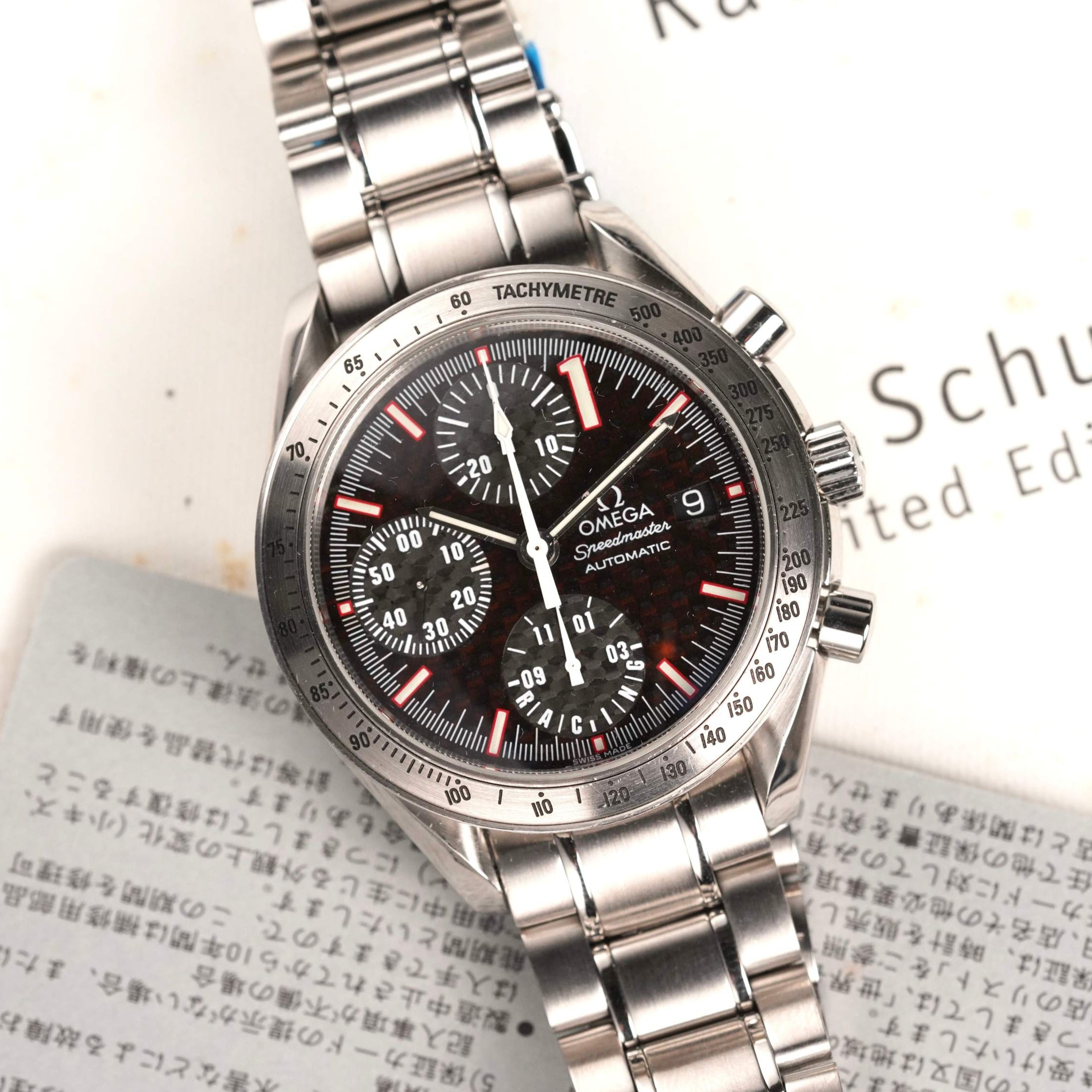 Omega Speedmaster Schumacher - Green Carbon Fiber.