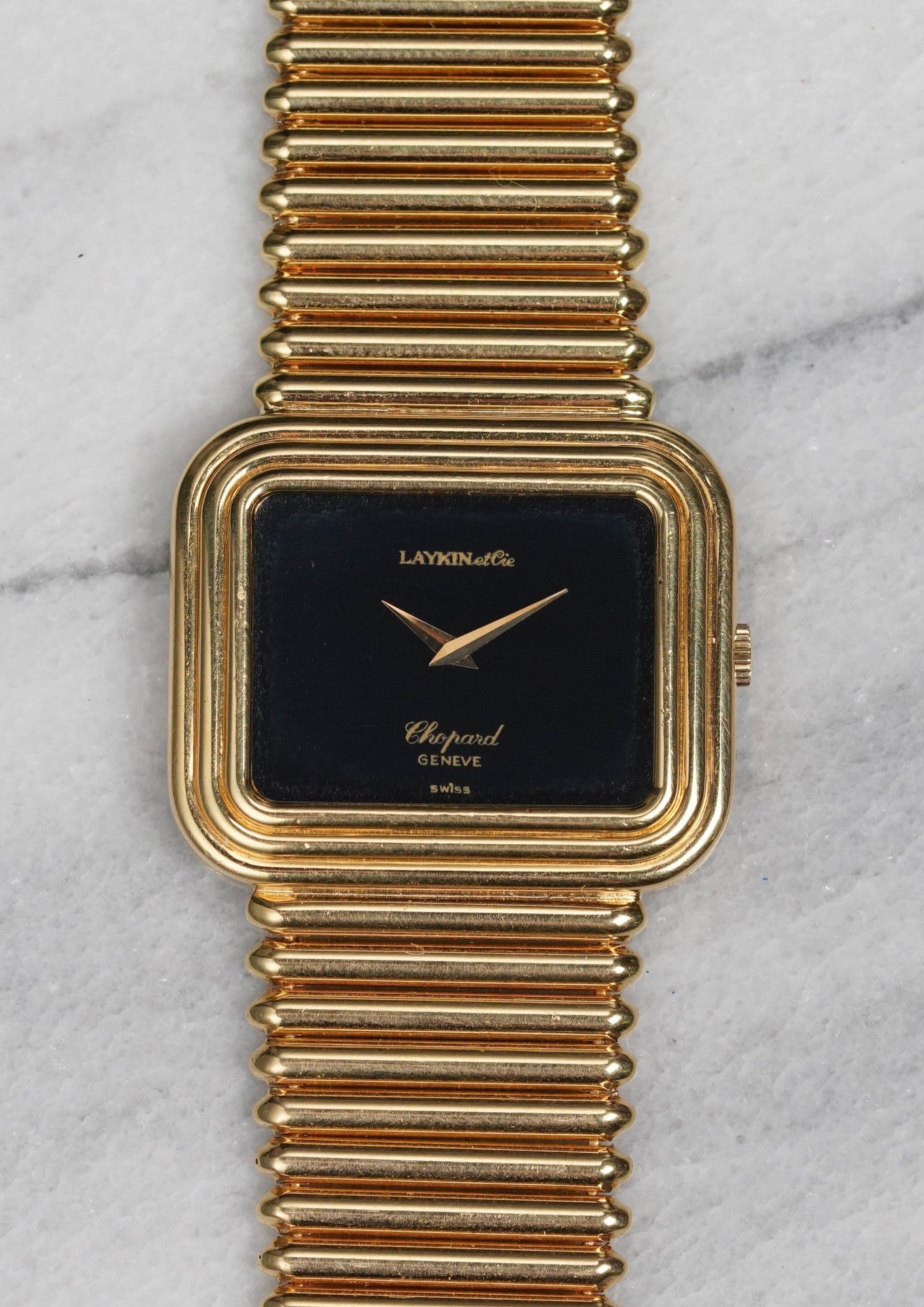 Chopard Onyx - Integrated Laykin & Co Stamped Retailer Signature Dial