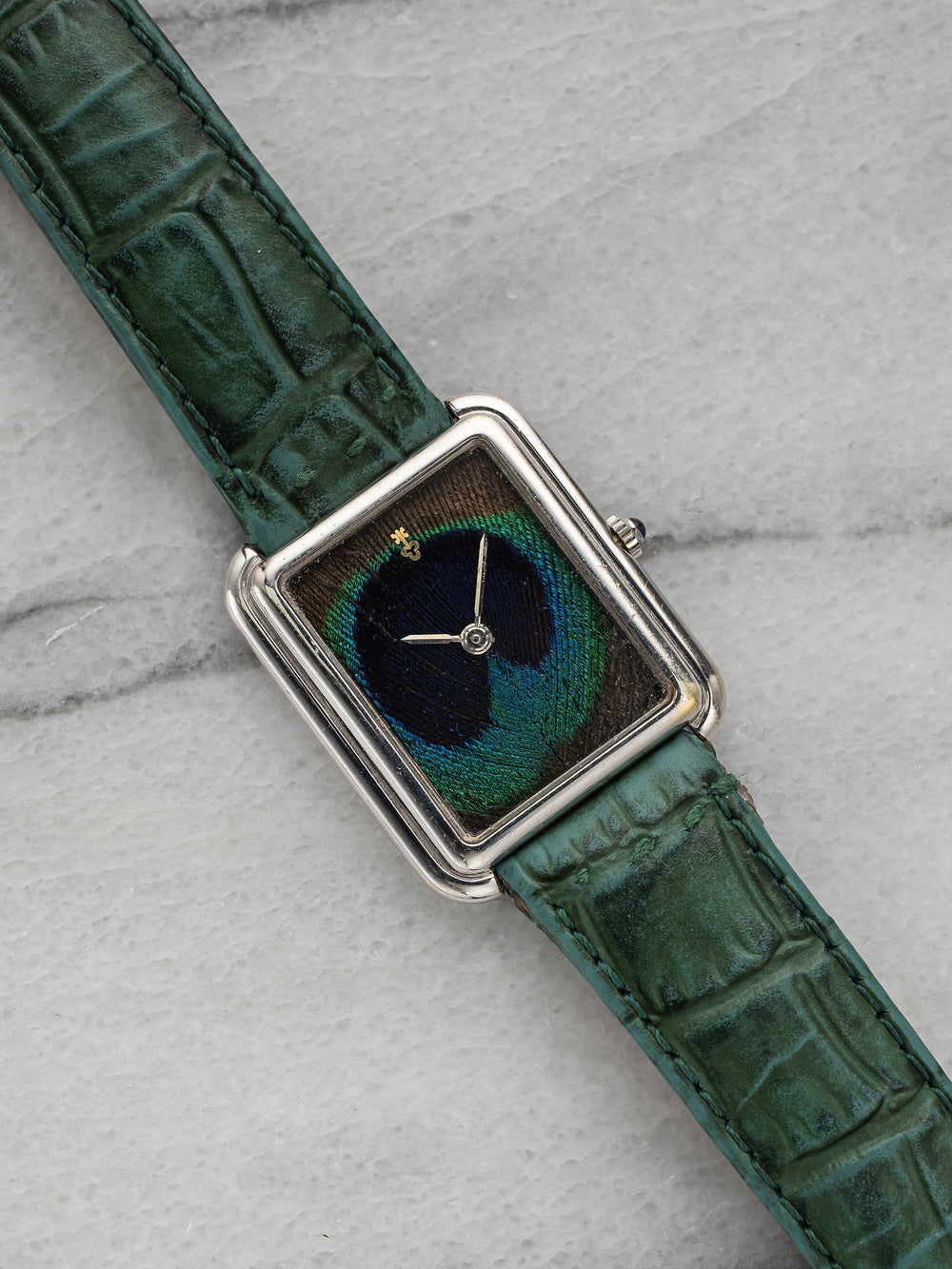 Corum Tank - Peacock Feather Dial
