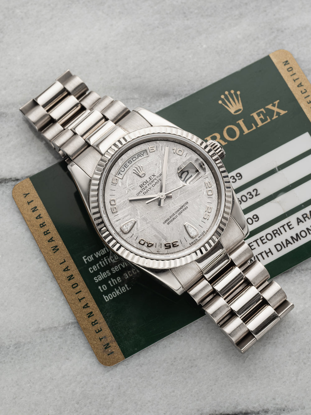 Rolex Daydate 118239 - Meteorite Diamond.